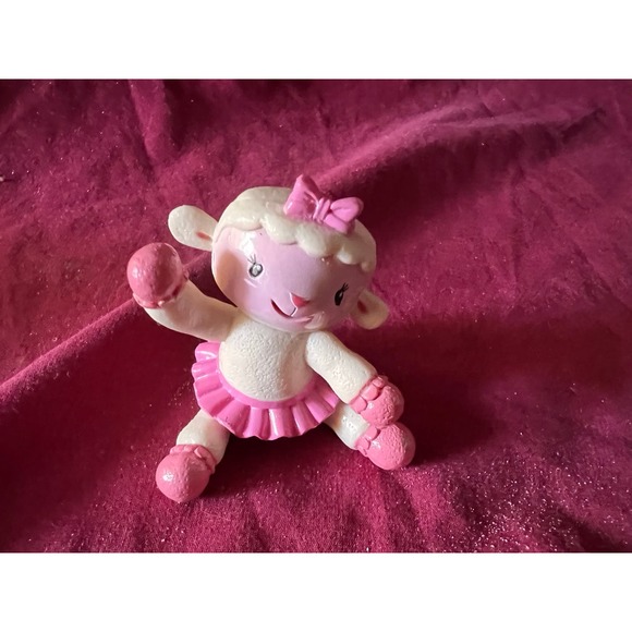 Disney | Toys | Disney Doc Mcstuffins Lambie Figure White With Pink Bow ...
